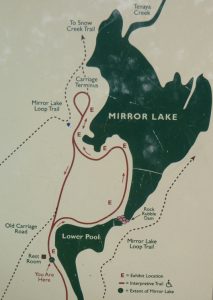 Mirror Lake, Yosemite valley, trails and maps – Mary Donahue