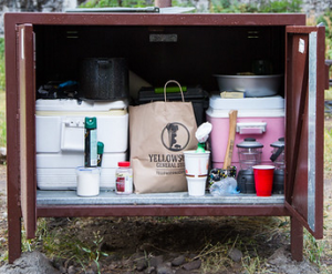 Using a campsite food storage locker – Mary Donahue