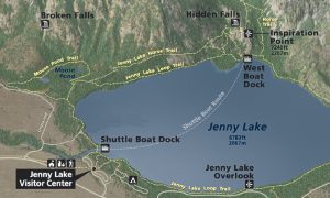 map of Jenny Lake campground, Grand Teton National Park – Mary Donahue