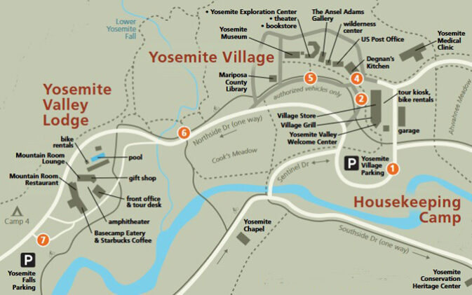 Yosemite Valley Lodge rooms, views, building layouts, reservations tips ...